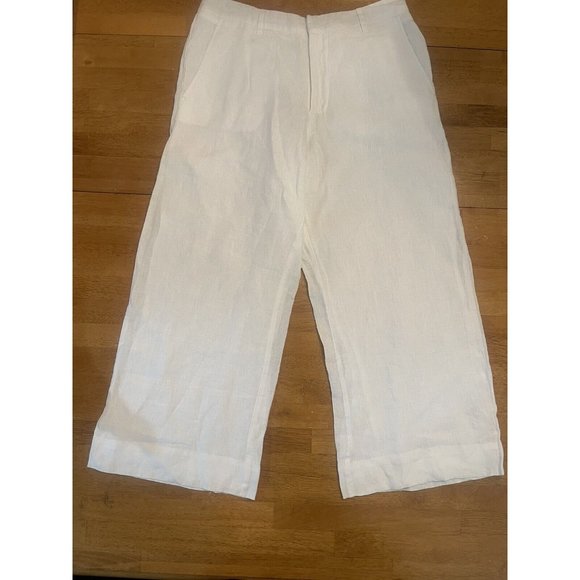 Roller Rabbit | Pants & Jumpsuits | Roller Rabbit White Wide Leg Linen ...
